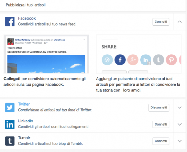 Come pubblicare sui social da WordPress | Spidwit